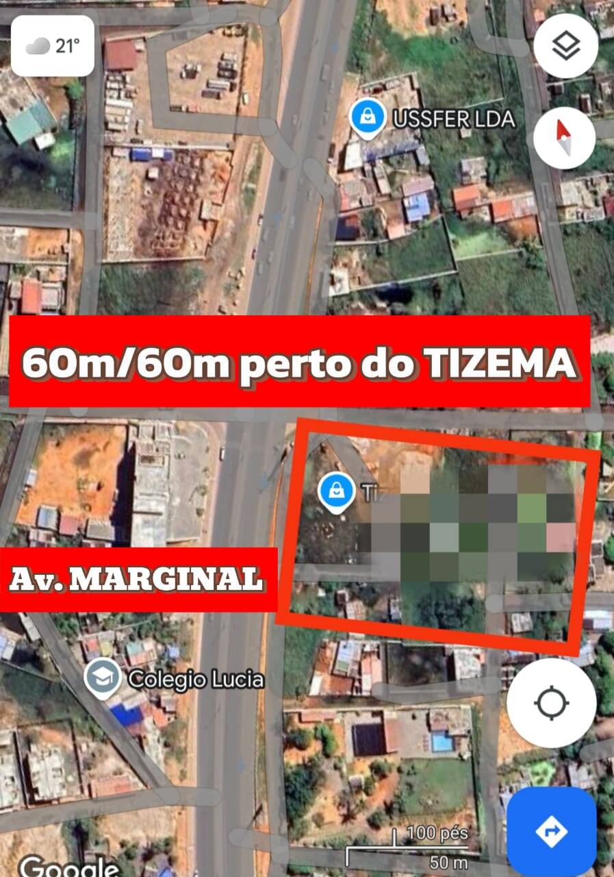 TRESPASSE DE TERRENO 60x60 NA AV. MARGINAL - 2097